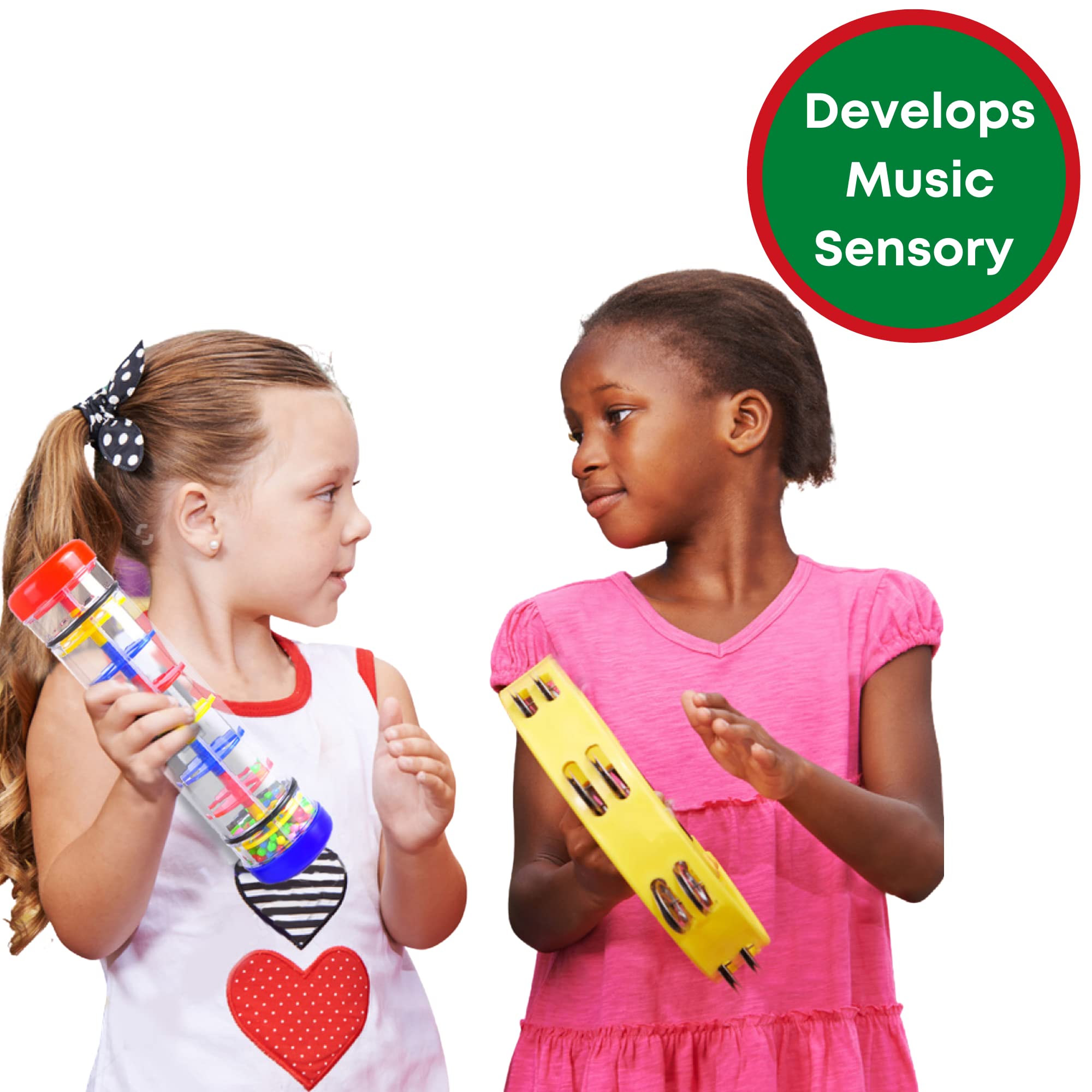 Rainmaker Baby Toys for 6 to 12 Months - ๐๐๐ฌ๐ญ๐๐ซ ๐๐๐ฌ๐ค๐๐ญ ๐๐ญ๐ฎ๐๐๐๐ซ๐ฌ ๐๐จ๐ซ ๐๐ข๐๐ฌ & Toddlers for Sensory & Hand-Eye Coordination with Giftable Box - Rain Stick Musical Instrument