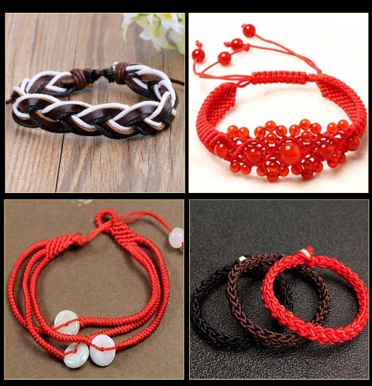 kekafu Wooden Jig Bracelet Maker Wristband Maker Kit, Adjustable Length Paracord Bracelet Maker, Safety Lanyards Weaver DIY Cord Knitting Braiding Tool for Wristband