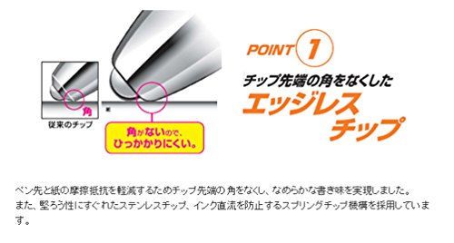 uni Ball Signo Knock Ballpoint Pen RT1 0.38mm Color, Black (UMN15538.24)