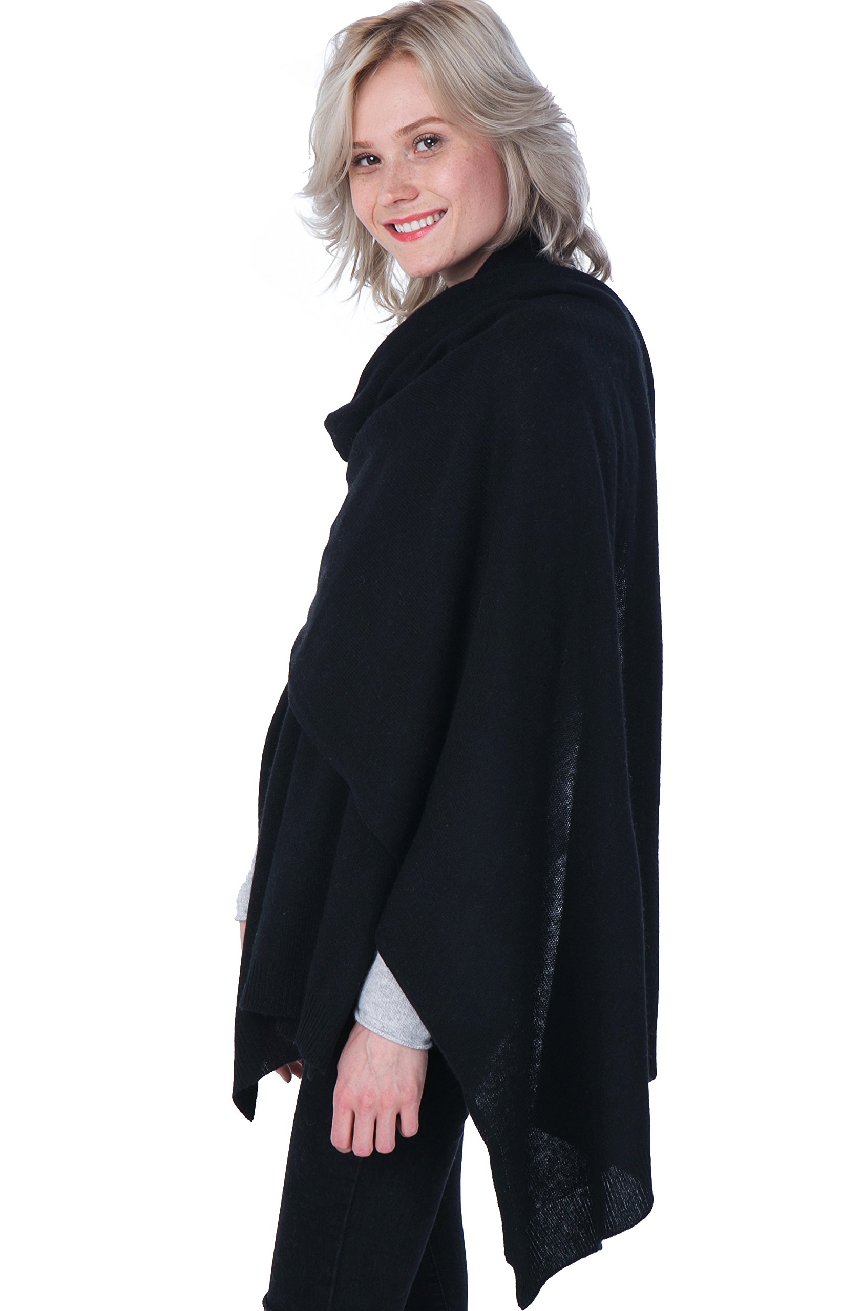 cashmere 4 U 100% Pure Cashmere Wrap Shawl- Extra Large Stole Scarf for Woman