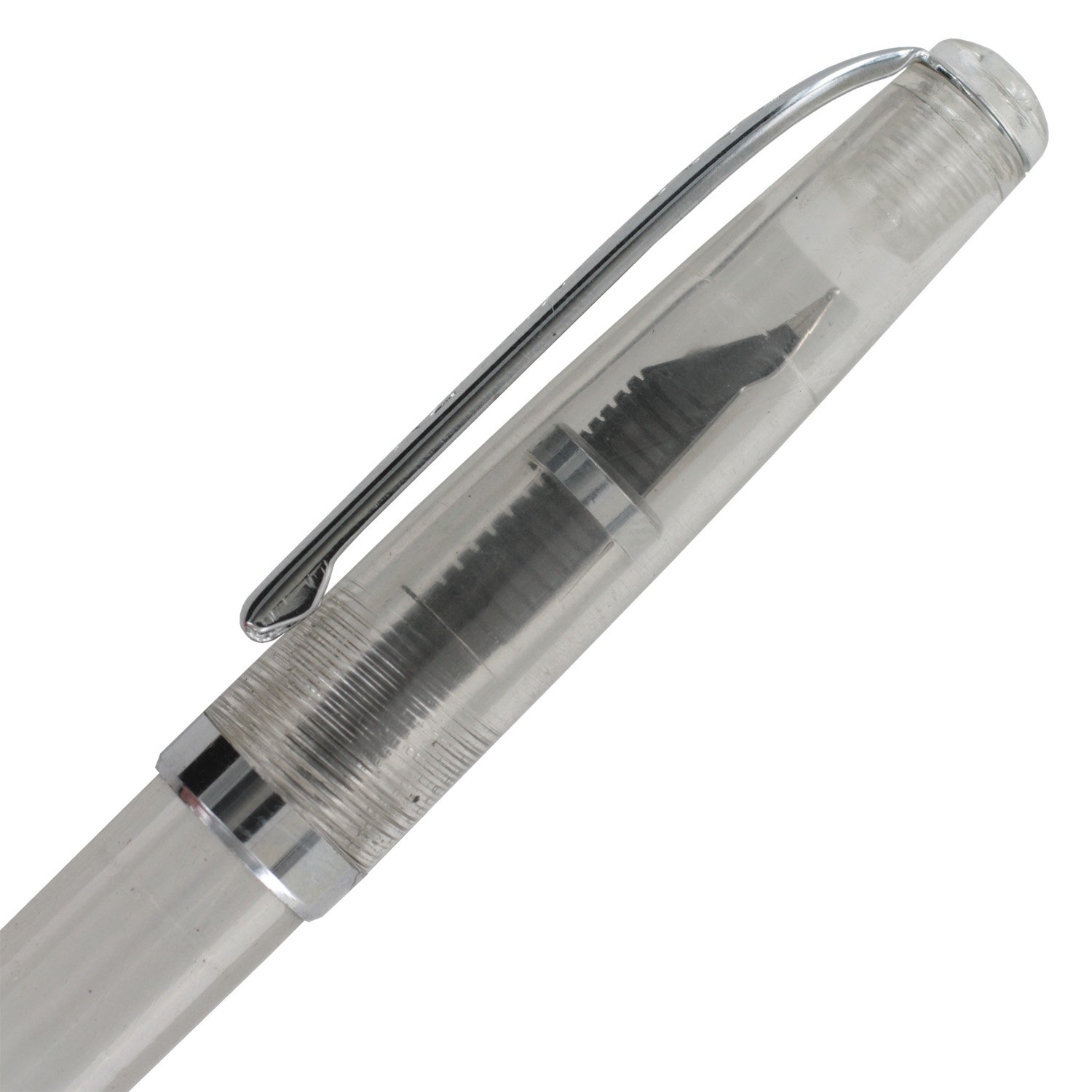 Noodlers FLEX NIB Fountain Pen, Piston Fill, Clear Demo