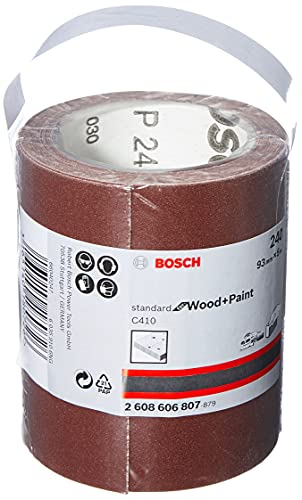 Bosch Professional 2608606807" Professional Sanding Belt for K240 Wood, Red, 93 x 5 mm