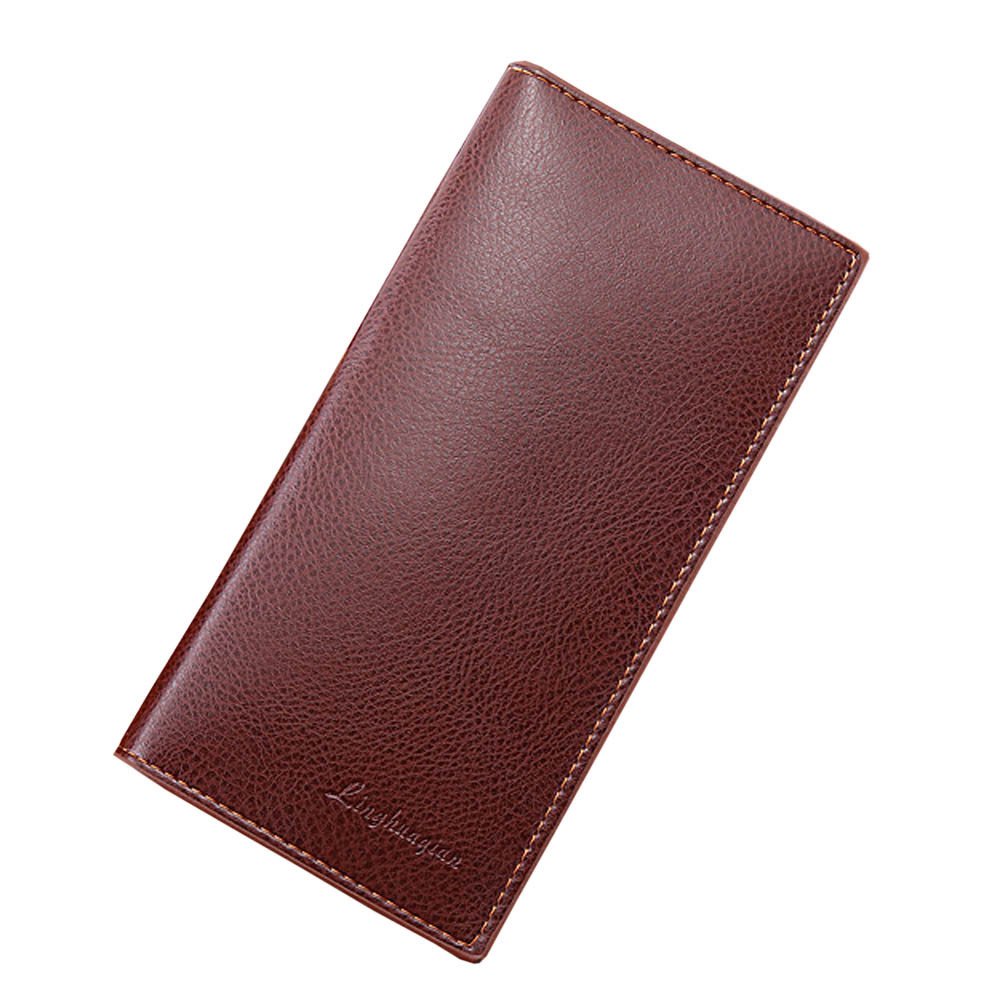 Classic Holder Bag Wallet Leather Capacity Purse Man Concise Card Huge Money Wallet