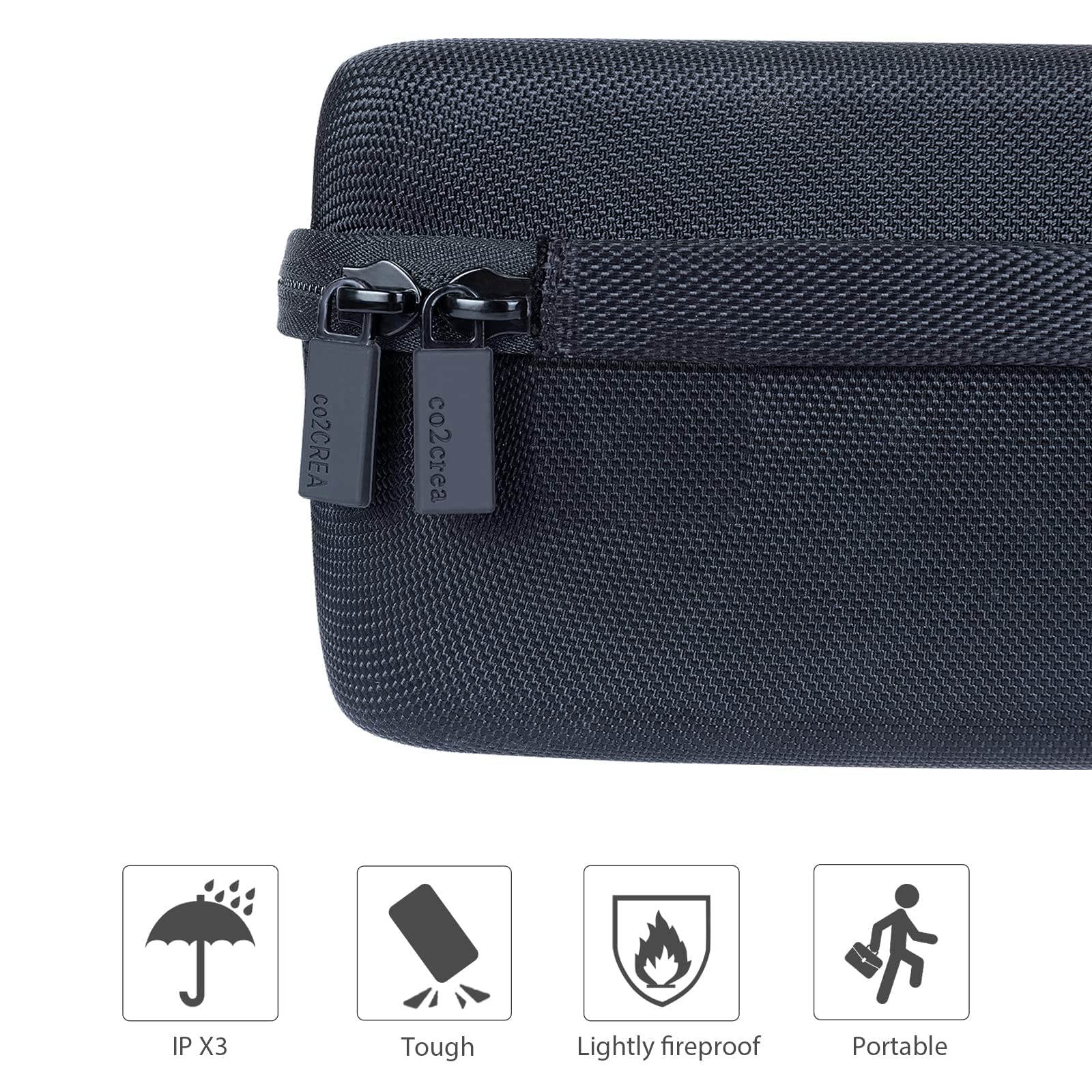 co2CREA Hard Case Replacement for Canon EOS M50 Mark II/Canon EOS M50 Mirrorless Camera Vlogging Camera Kit, Black Case