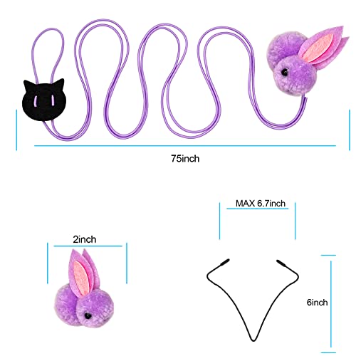 ZPH Cat Toys Interactive for Indoor Cats,2PCS Retractable Cat Wand Toys,10PCS Teaser Toys&1PCS Hanging Door Lure Cat Toy,Interactive Feather toy for Teaser Play and Chase Exercise With Kitten