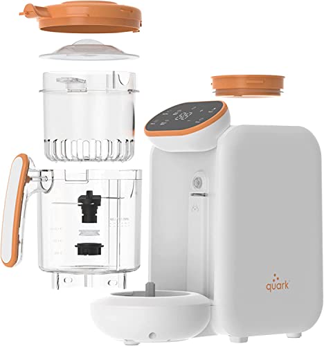 Quark Quook Baby Food Maker Steamer and Blender - Easy-To-Use 5-in-1 Baby Food Processor with Built In Baby Bottle Warmer - Self Cleaning, Sterilizing & Dishwasher Safe - 100% Baby-Safe Materials