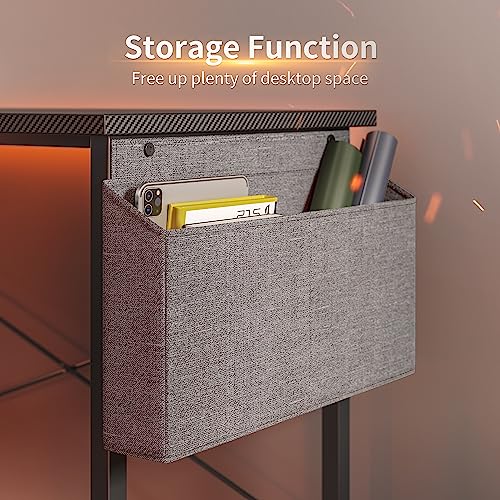 CubiCubi L Shaped Desk Computer Corner Desk, Home Office Gaming Table, Sturdy Writing Workstation with Small Table, Space-Saving, Easy to Assemble