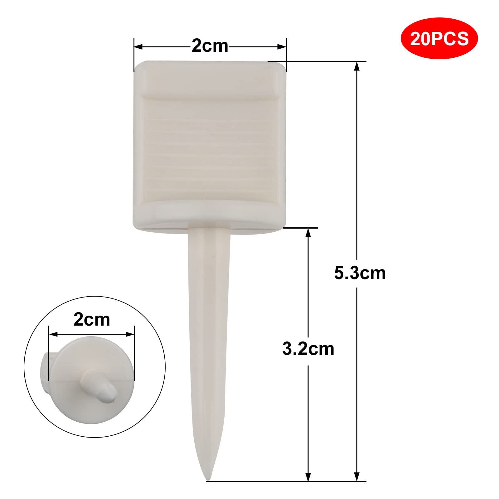 Cosmos 20 Pcs Archery Target Pins Face Pins for Fixing Holding Target Face Target Paper on Foam Straw Targets