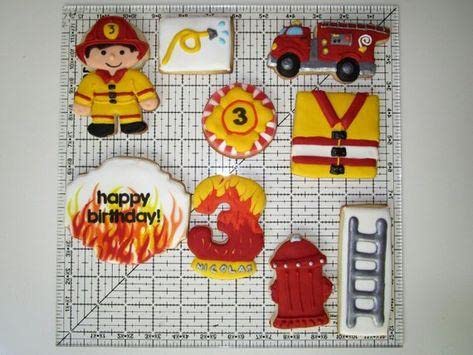 Fire Department Station Cookie Cutter 10 Piece Set from The Cookie Cutter Shop – Tin Plated Steel Cookie Cutters