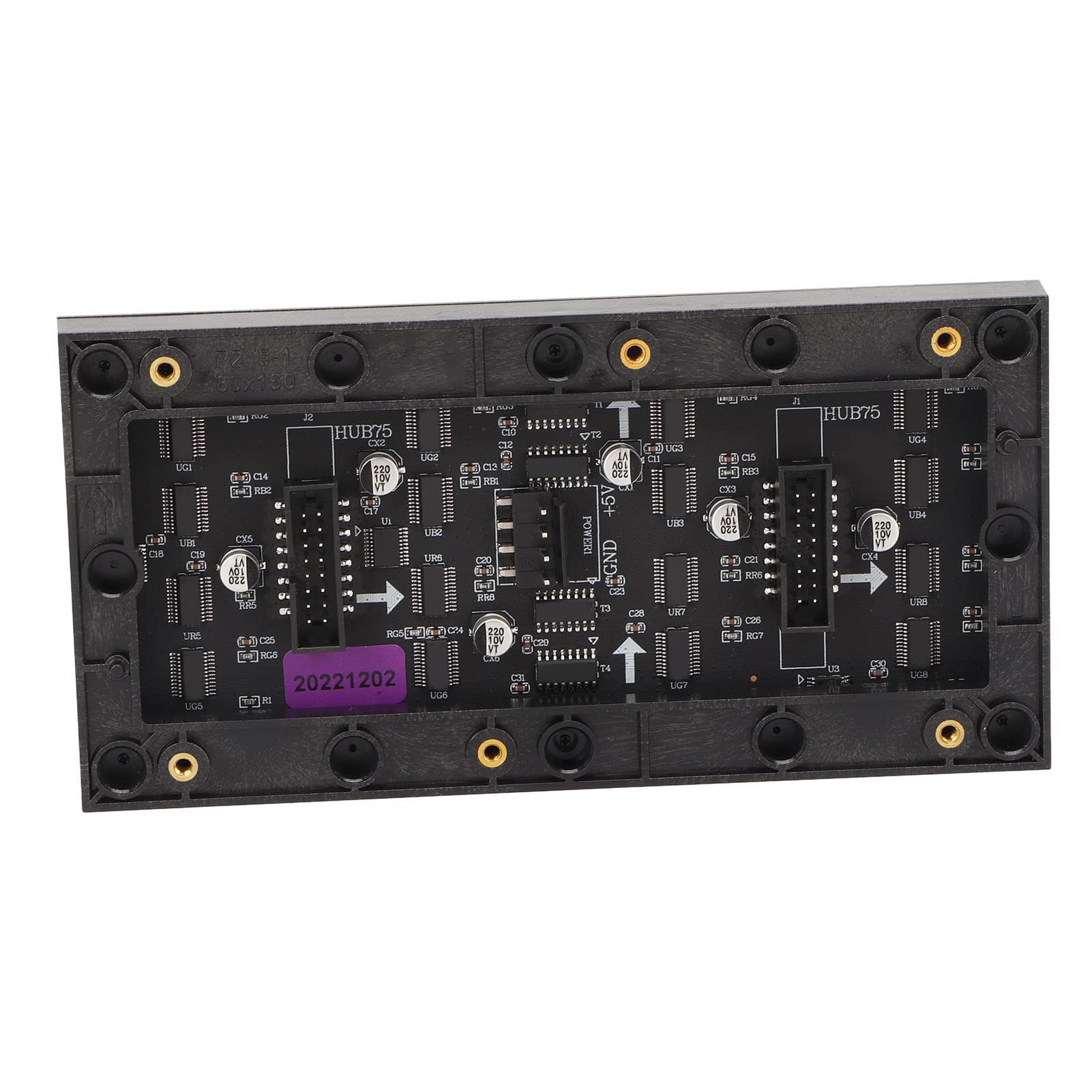 FOTABPYTI RGB LED Matrix Panel, 2.5mm Pitch Digital LED Module HUB75 Header 64x32 3.1in Wide Full Color for Monitor