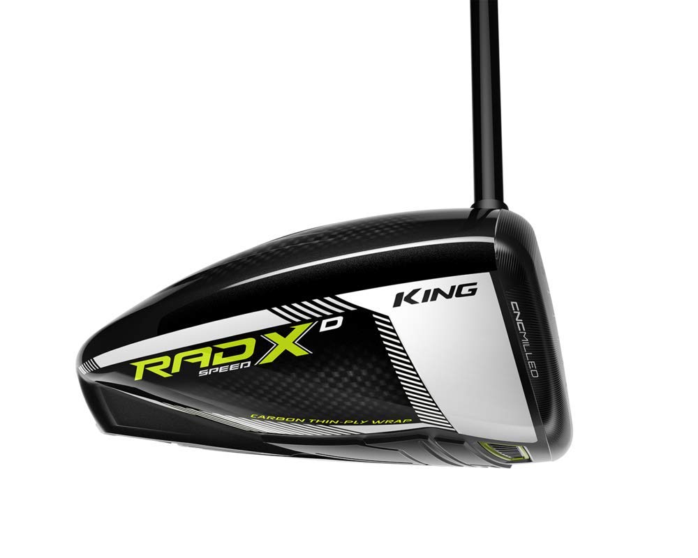 Cobra Golf 2021 Radspeed Draw Driver Gloss Black-Turbo Yellow (Men's Right Hand, Fujikura Motore XF3, Stiff Flex, 10.5), Standard