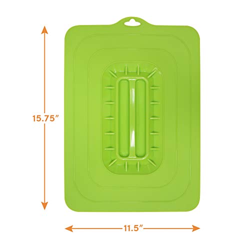 Elite Gourmet Maxi-Matic ECL-3016 Rectangular Silicone Suction Lids and Food Covers Fits various sizes of casseroles, baking pans, dishes or containers, Set of 3, Multicolor