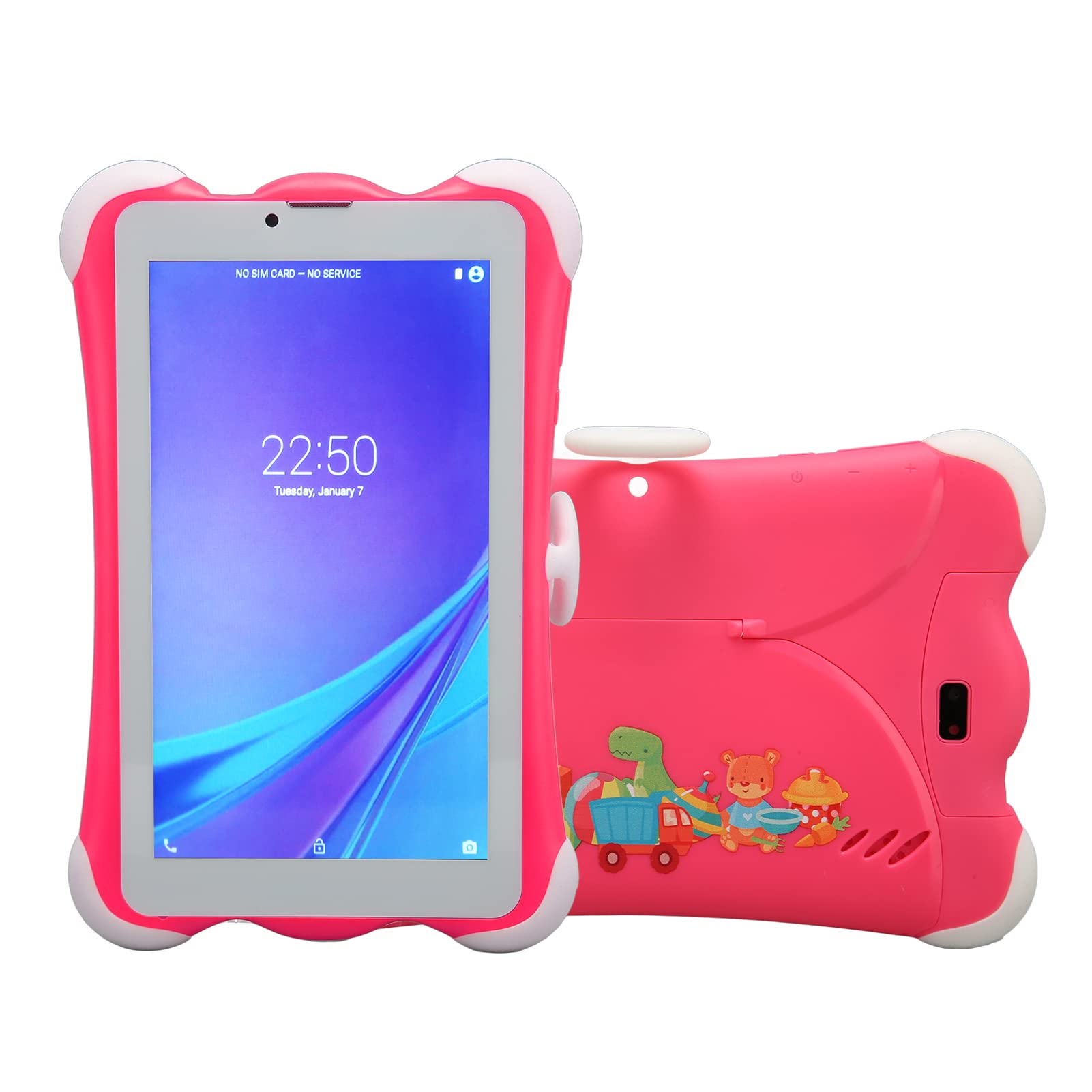FOTABPYTI Toddler Tablet, Eye Protection Kids Tablet 7 Inch 1280x800 6000mAh Rechargeable Battery for Play (US Plug)