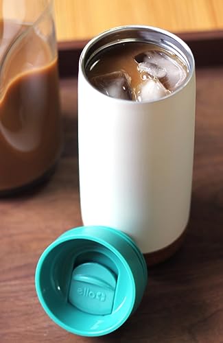 Ello Cole Vacuum-Insulated Stainless Steel Travel Mug, Teal, 16 oz