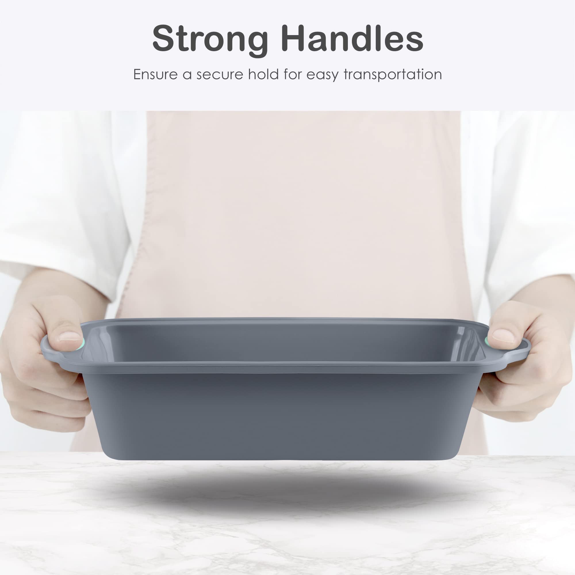 Chicrinum Silicone Bread Loaf Pan, Non-Stick Food Grade Silicone Baking Mold, Meatloaf Pan with Metal Reinforced Frame More Strength