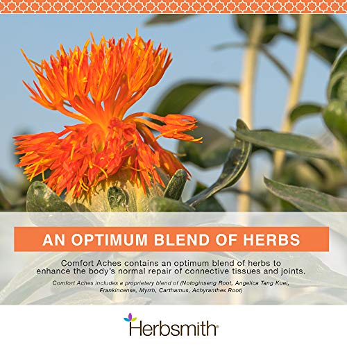 Herbsmith Comfort Aches β Herbal Pain Relief for Dogs + Cats β for Pet Aches + Pains β Anti-Inflammatory Supplement β 20 Tablets
