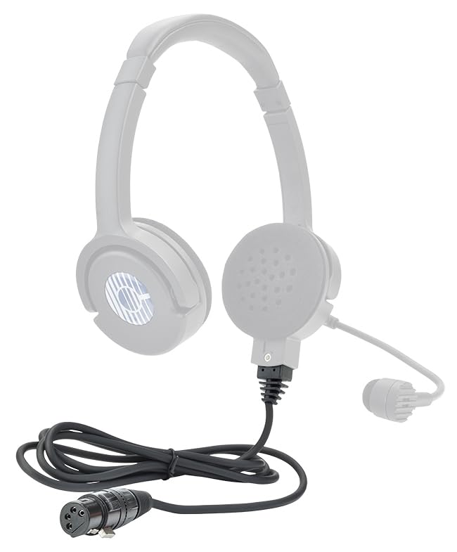 Interchangeable Headset Cable for Clear-Com 300-X4(5ft), XLR Connector Microphone Headphone Wire for Clear-Com CC-110 CC-300 CC-220 CC-400-X4 Headsets, 4 Pin XLR Female Adapter Headphone Cord(2 Pack)