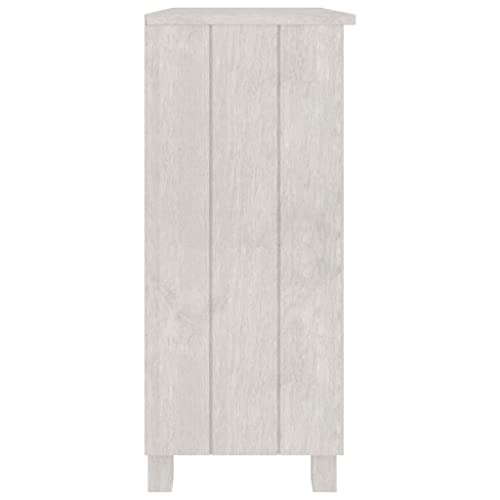 GOLINPEILO Wooden Sideboard 2 Shelf Bookcase Storage Cabinet, 2-Tier Bookshelf Cupboard Storage Cabinet for Bedroom, Living Room 33.5"x13.8"x31.5"(A)