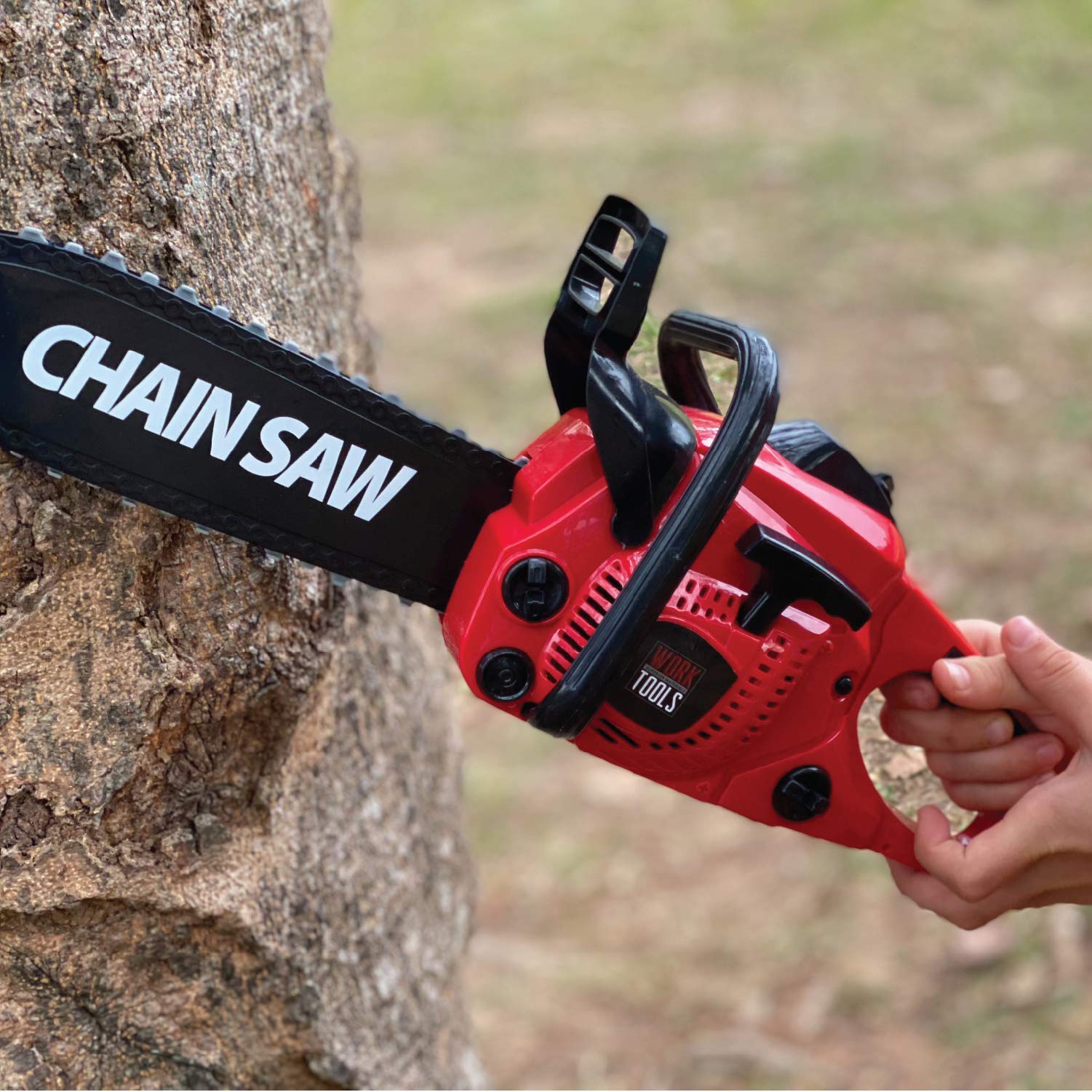 The Bubble Factory Electric Toy Chain Saw with moveable Blade and Sound Effect