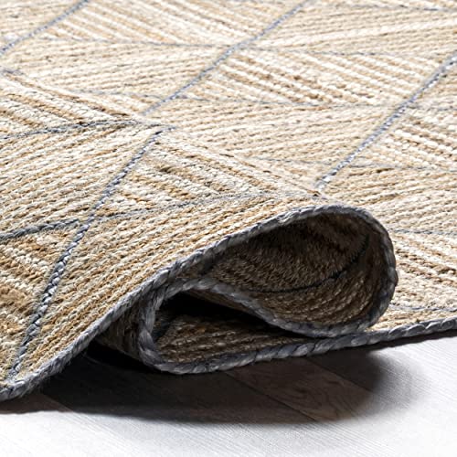 Rugs USA x Lauren Liess Marigold Vintage Tasseled Area Rug, 8' x 10', Brown
