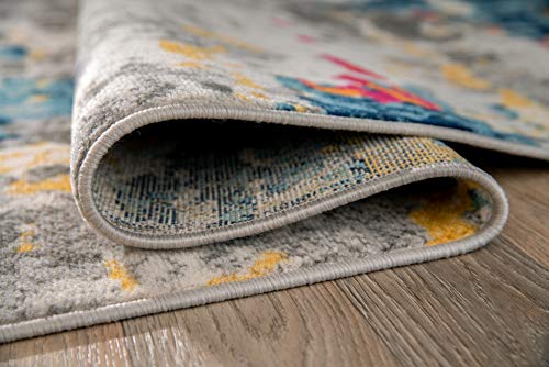 Rugshop Sky Collection Transitional Abstract Area Rug 7'10" x 10' Multi