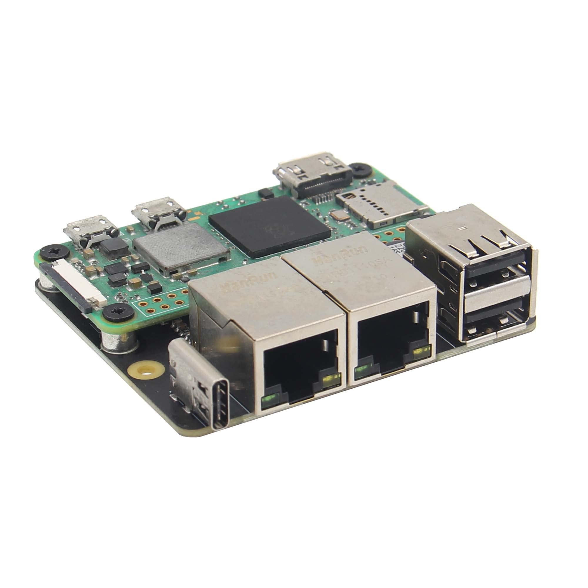 Geekworm Raspberry Pi Zero 2 W Soft Router Dual 100M Ethernet Expansion Board X305 & USB HUB for Raspberry Pi Zero 2W/Zero W(Not Include Raspberry Pi)