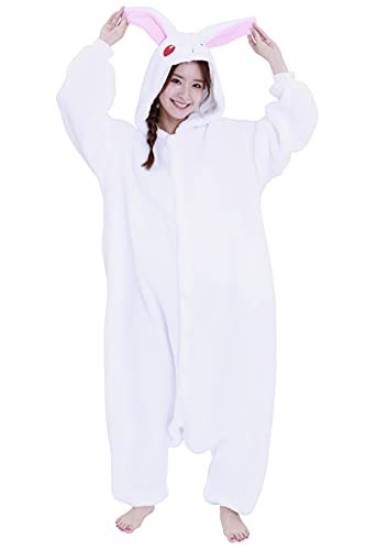 SAZAC Fluffy Rabbit Kigurumi - Onesie Jumpsuit Halloween Costume