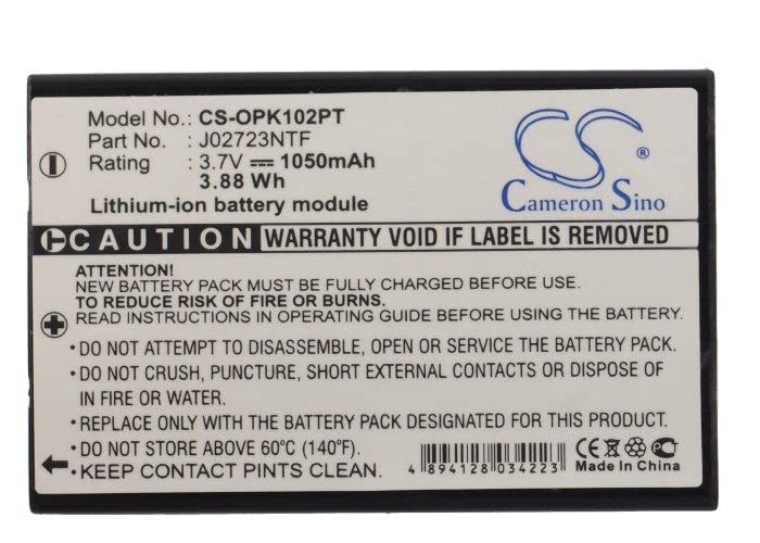 VINTRONS 1050mAh Battery for Optoma PK101 Pico Pocket Projector, BB-LIO37B,