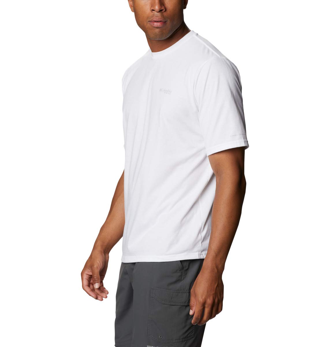 Columbia Men's PFG Carey Chen Graphic Short Sleeve, White/Flats Slam, XX-Large
