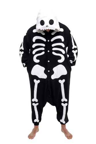 SAZAC Skeleton Kigurumi - Onesie Jumpsuit Halloween Costume