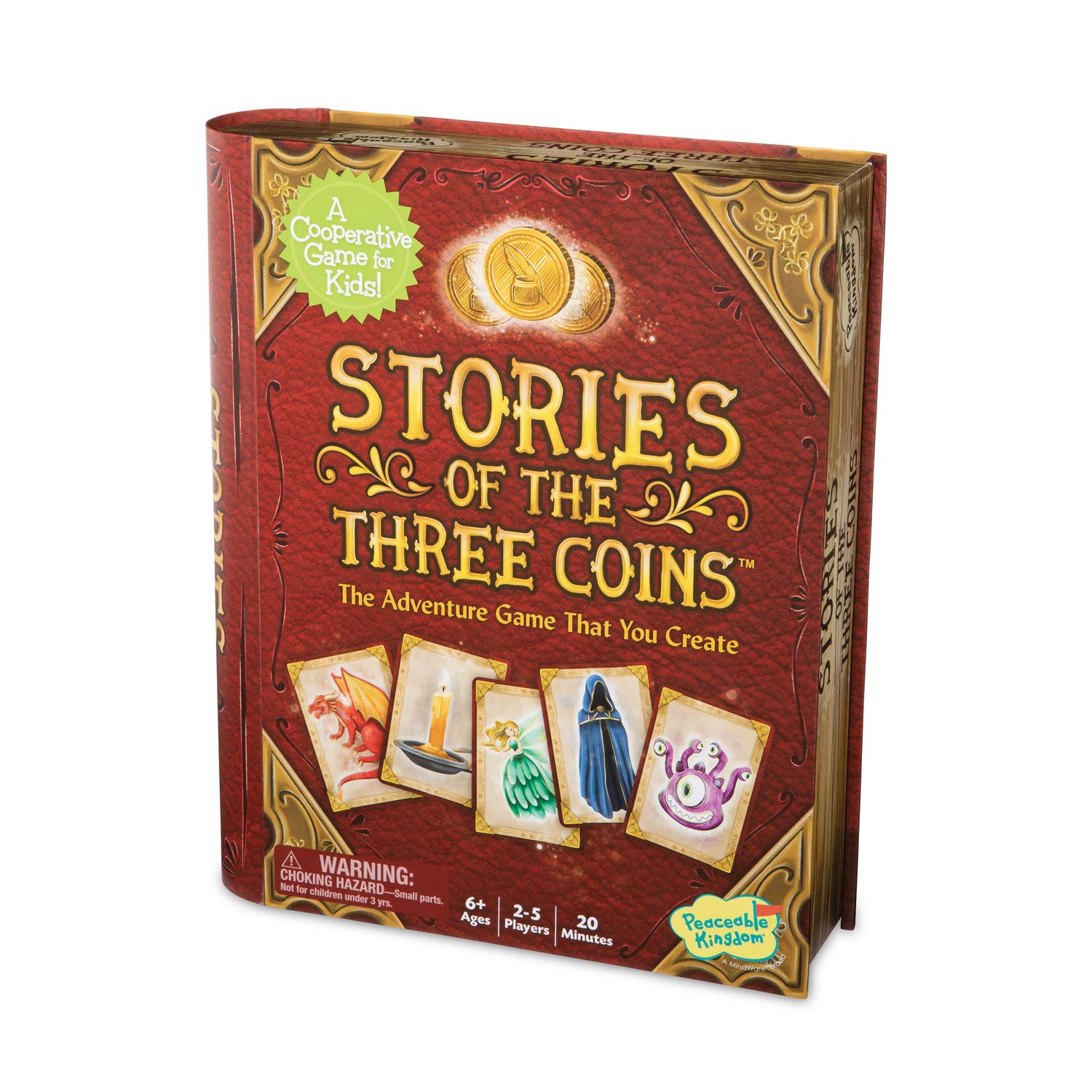 Peaceable Kingdom Stories of The Three Coins – Cooperative Storytelling Game – Use Teamwork to Win! – Great for Families with Kids Ages 6 & up – Fun Classroom Game