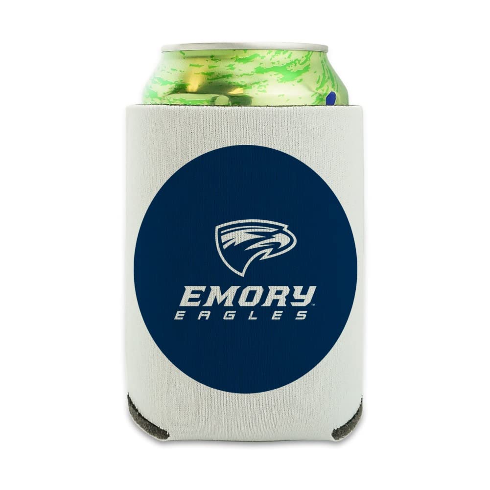 Emory University Primary Logo Can Cooler - Drink Sleeve Hugger Collapsible Insulator - Beverage Insulated Holder