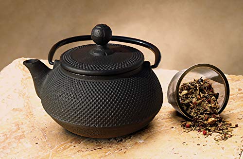Old Dutch Cast Iron Sapporo Teapot, 20-Ounce, Black
