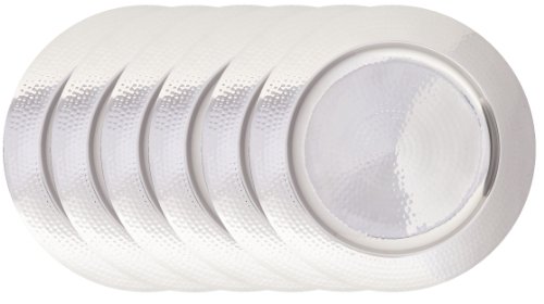 Old Dutch OS966 Hammered Charger Plate, 13", Stainless Steel