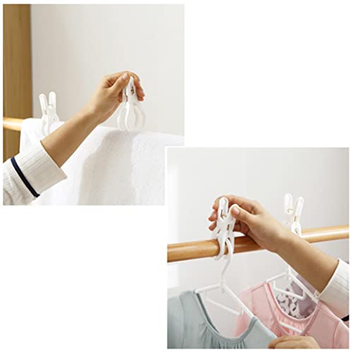 Zingpaw 8-pcs Beach Towel Clips for Drying Socks,Hanging Clips,Heavy Duty Clothes Pin