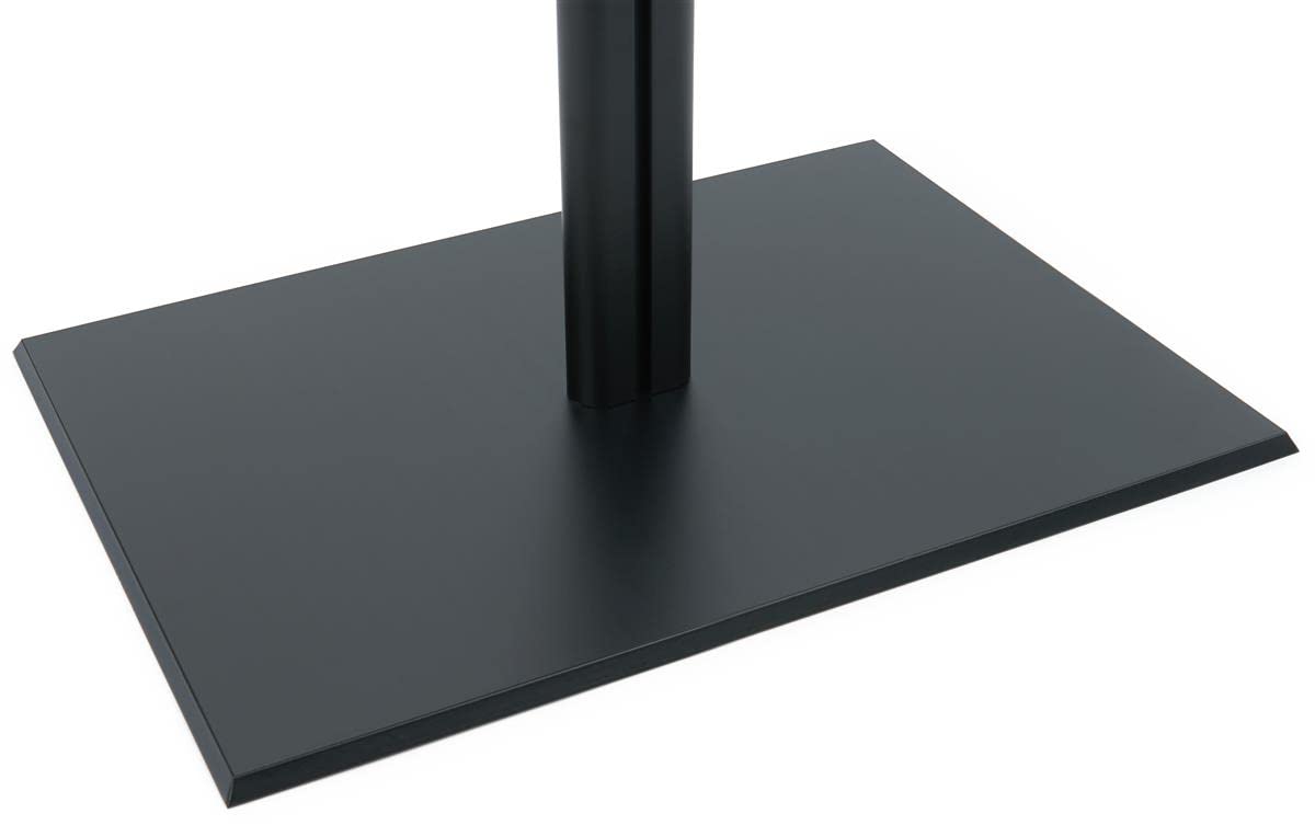 Displays2go CLRLECBNDB Floor Standing Speaking Podium, Slanted Top, Quick Assembly, Black