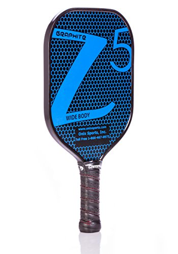 ONIX Graphite Z5 Pickleball Paddle (Graphite Carbon Fiber Face with Rough Texture Surface, Cushion Comfort Grip and Nomex Honeycomb Core for Touch, Control, and Power)