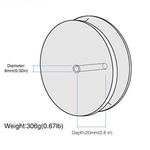 Record Weight Stabilizer by FEMELI,Turntable Weight Clamps-Low Profile to Fits Under Dust Cover of Turntable Vinyl Disc LP Record Player (Silver)