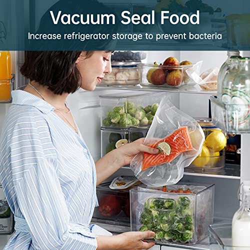 SEATAO Vacuum Sealer Bags,8“ X 60' Rolls 2 Pack for Food Saver, Seal a Meal, Bpa Free,commercial Grade, Great for Vac Storage, Meal Prep or Sous Vide