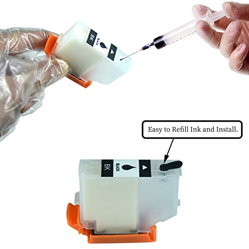 Gooyule 312XL Sublimation Ink Cartridges No Chip Refillable Ink Cartridge for XP-15000 XP-15010 XP-15080 Remanufactured Ink Cartridges Without Chip & Ink for XP15000 Printer