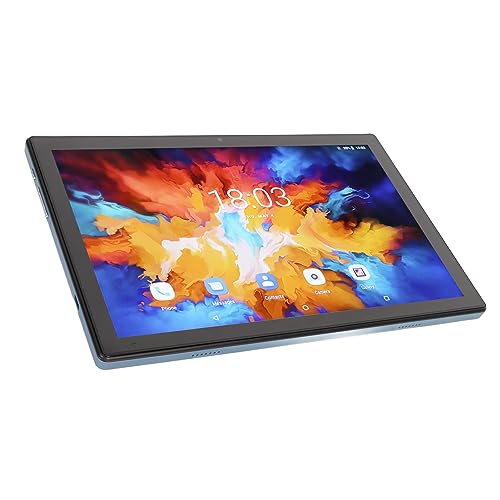 DAUERHAFT 10.1 Inch Tablet, 100‑240V 5.0 Front 12MP Rear 24MP 8800mAh 4G LTE Tablet 12GB 256GB 2.4G 5G WiFi with Earbuds for Work (US Plug)