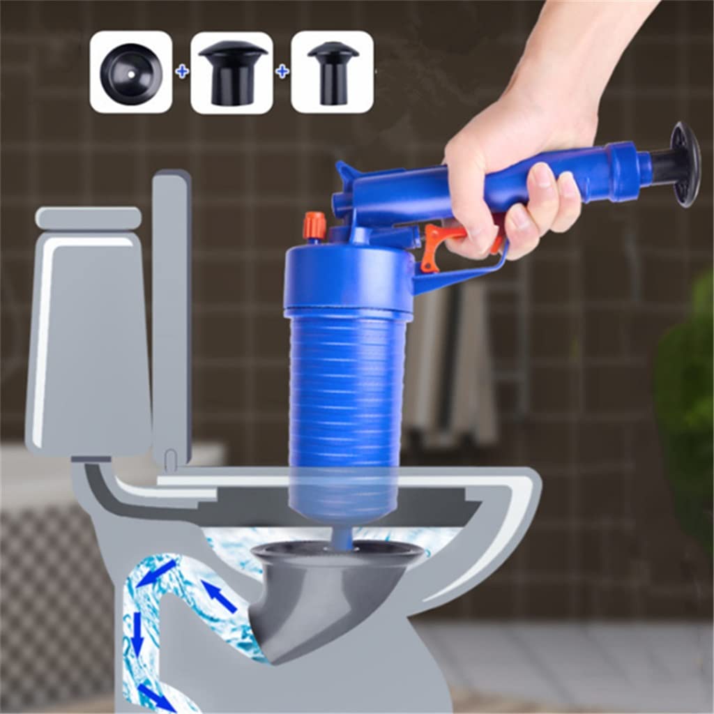 DFHBFG Air Pump Cleaner Dredge Toilet Plunger Sink Pipe Clogged Remover Bathroom Pipe Bathtub Kitchen Toilet Cleaning Tools