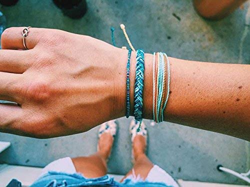 Pura Vida Beach Life Single Bracelet - Handcrafted - 100% Waterproof Wax Coated Accessories