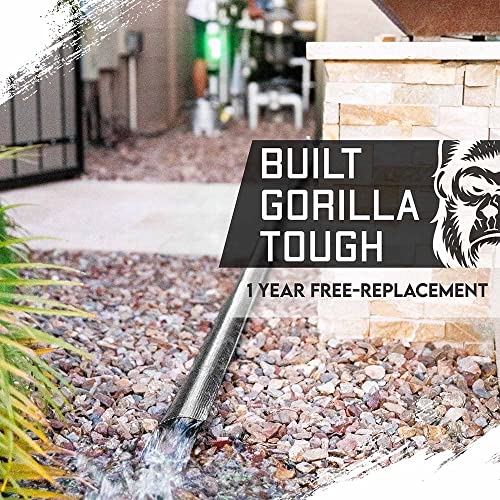GORILLA Swimming Pool Backwash Hose with Clamp - Extra Heavy Duty - Weather and Chemical Resistant (50 FT)