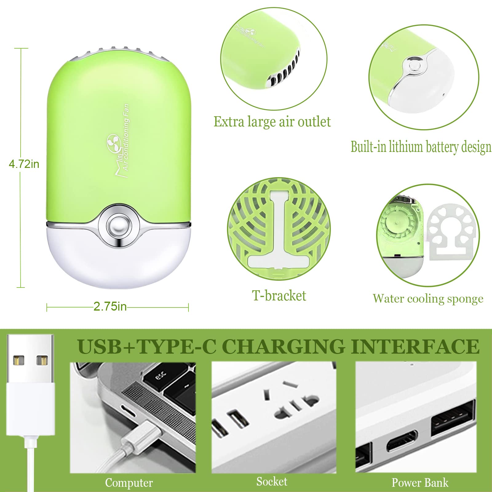 Dfsuiwk 3Piece USB Mini Portable Fans Rechargeable Handheld Lash Cleaning Kit with Facial Cleaning Brush - Perfect for Lash Extensions and Makeup Brush Cleansing