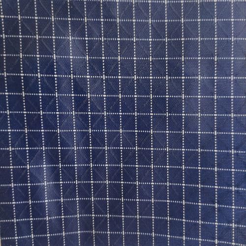 Generic 210D Lightweight Tear Resistant Blended Nylon Fabric UHMWPE, Free cropping, Tent Waterproof, Windproof, Dustproof, Airtight PU Coating 140gsm (Navy Blue)