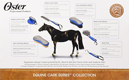 Oster Equine Care Series 7-Piece Horse Grooming Kit