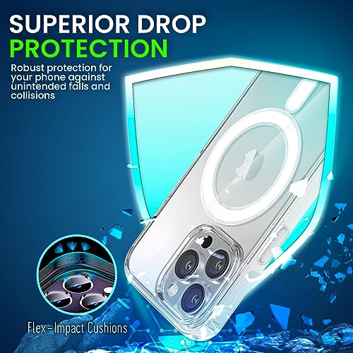 KFK Creation for iPhone 14 Pro Max Case, [3 in 1] 1X Clear Case [Not-Yellowing] with 1X Tempered Glass Screen Protector + 1X Camera Lens Protector, [Military-Grade Drop Protection] Phone Case 6.7 Inch