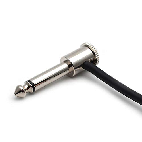 SAPHUE Guitar Patch Cable Guitar Bass Effect Pedal Cables, Solderless Pedalboard Cable Kit,10ft Cable 10 Tip Connectors Solderless Make 5 DIY Custom Patch Cables(Straight Plugs Solderless Kits)