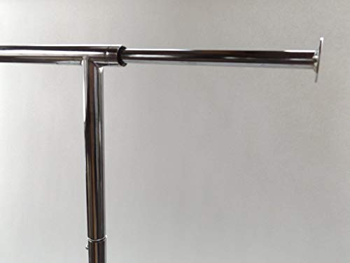 NAHANCO RCS2 Metal Collapsible Rolling Garment Rack, Chrome (1 Rack)